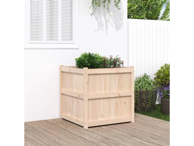 Click here for vidaXL Garden Planter Natural wood Solid pine wood... prices