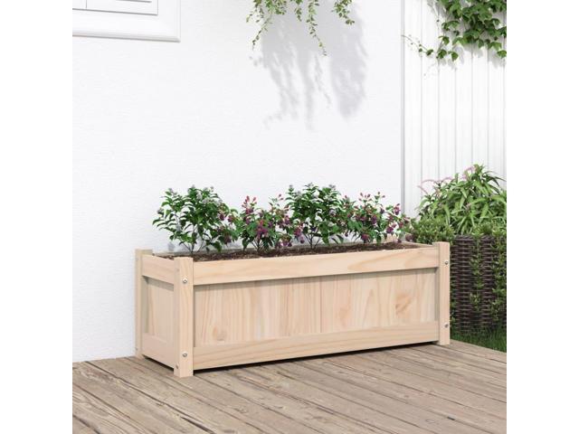 Click here for vidaXL Garden Planter Natural wood tone Solid pine... prices