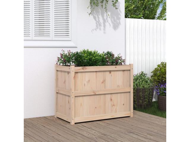 Click here for vidaXL Garden Planter Natural wood Solid pine wood... prices