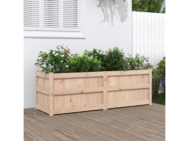 Click here for vidaXL Garden Planter Natural wood Solid pine wood... prices