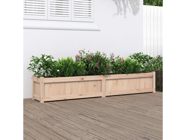 Click here for vidaXL Garden Planter Natural wood Solid pine wood... prices