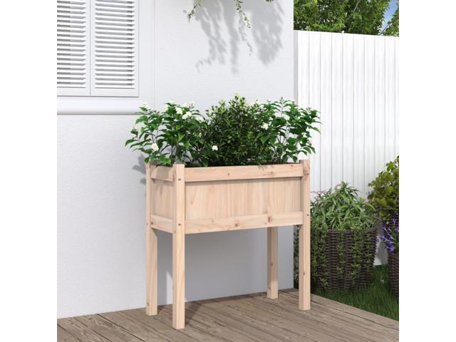 Click here for vidaXL Garden Planter Natural Pine Solid Pine Wood... prices