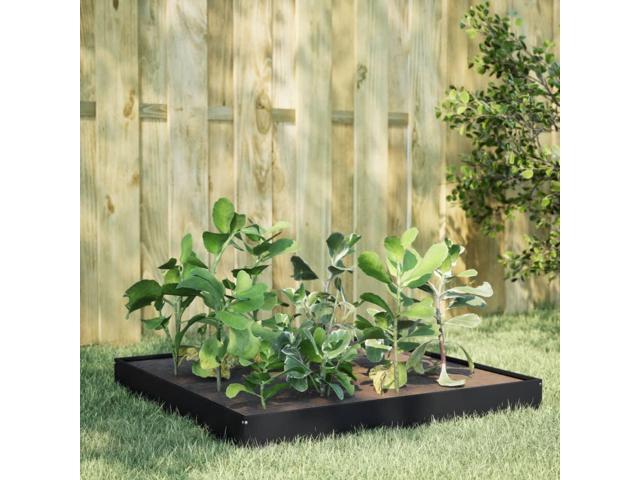 Click here for vidaXL Garden Raised Bed Black Steel 39.4x39.4x7.3... prices