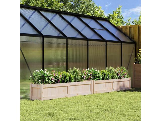 Click here for vidaXL Garden Planter Set of 2 Natural Wood Solid... prices