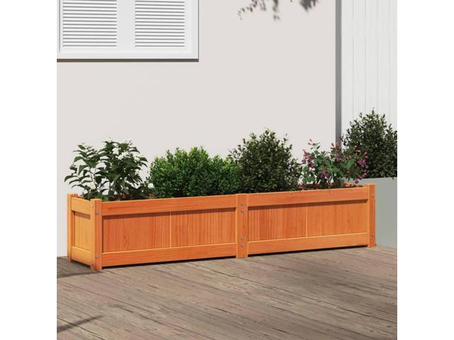 Click here for vidaXL Garden Planter Wax Brown Solid Pine Wood 59... prices