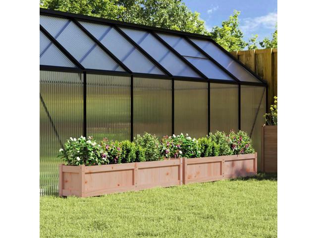 Click here for vidaXL Garden Planter Set of 2 Unfinished wood Sol... prices