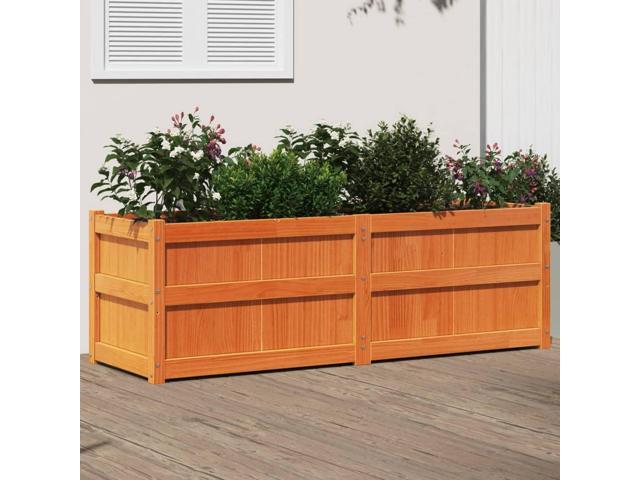 Click here for vidaXL Garden Planter Wax brown Solid pine wood 59... prices