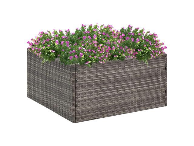 Click here for vidaXL Garden Planter Grey and Transparent prices