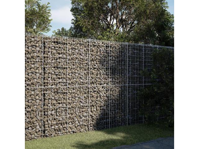 Click here for vidaXL Gabion Basket Silver Galvanized iron wire L... prices