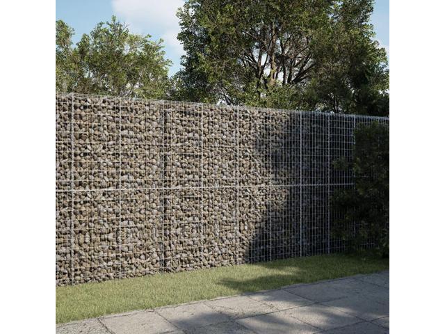 Click here for vidaXL Gabion Basket Silver Galvanized iron Large... prices