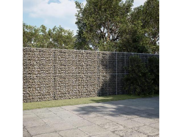 Click here for vidaXL Gabion Basket Silver Galvanized Iron Large... prices