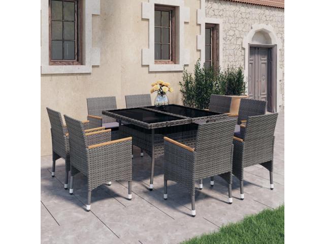 Click here for vidaXL Dining Set Grey  Brown prices