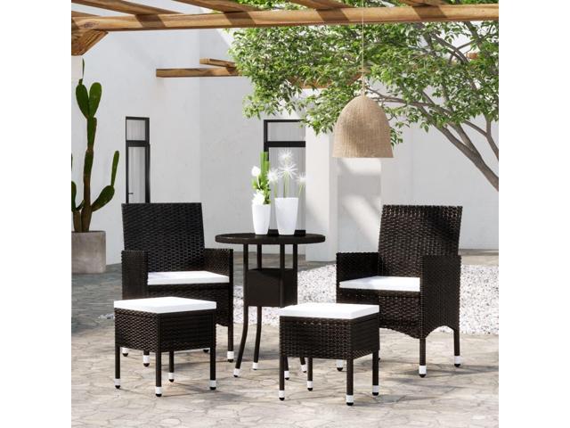 Click here for vidaXL Garden Lounge Set Black  Cream White prices