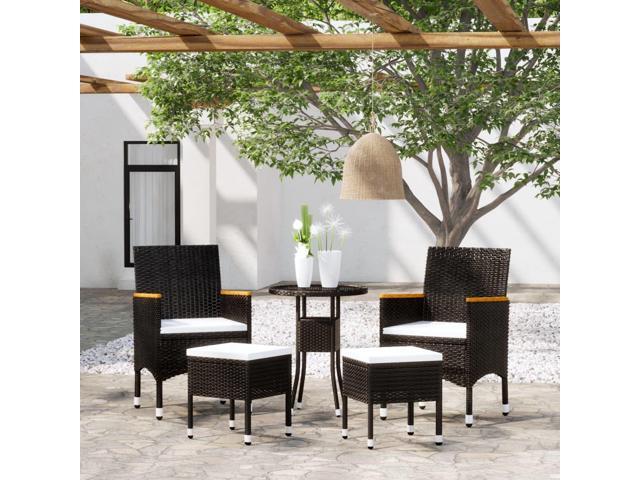 Click here for vidaXL Garden Lounge Set Black  Cream White prices