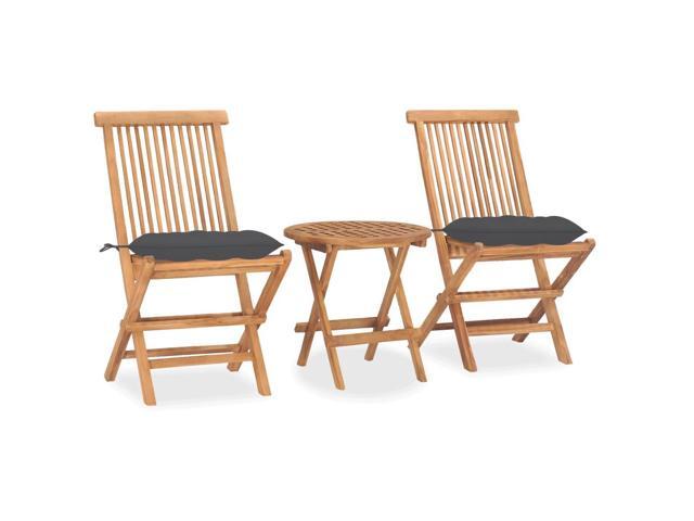 Click here for vidaXL Outdoor Dining Set Teak 3 Piece Set Foldabl... prices