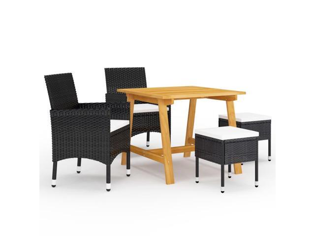 Click here for vidaXL Dining Set Black  Cream White prices