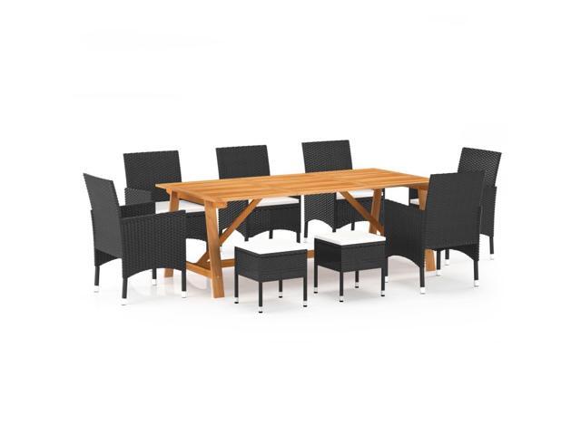 Click here for vidaXL Dining Set Black  Cream White prices