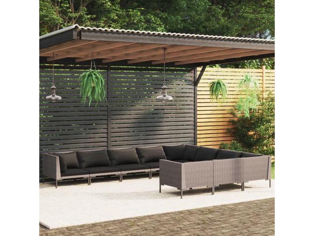 Click here for vidaXL Garden Lounge Set Dark Grey prices