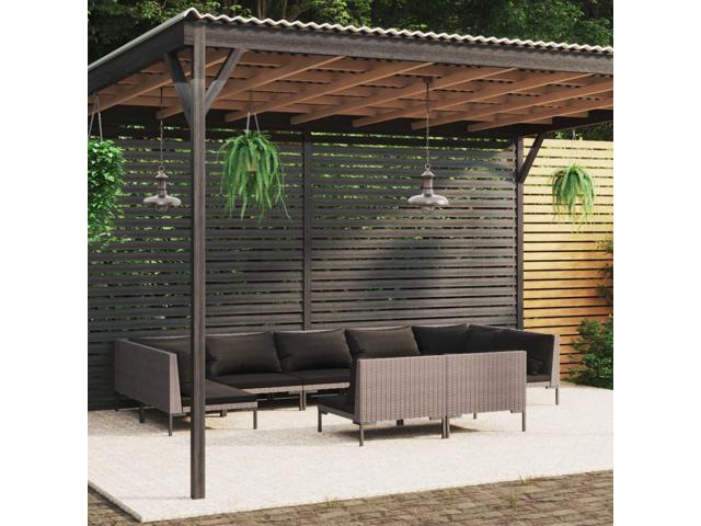 Click here for vidaXL Garden Lounge Set Dark Grey prices
