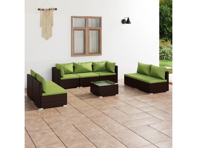 Click here for vidaXL Garden Lounge Set Brown  Green prices