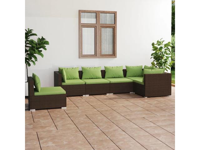 Click here for vidaXL Garden Lounge Set Brown PE Rattan Large Mod... prices