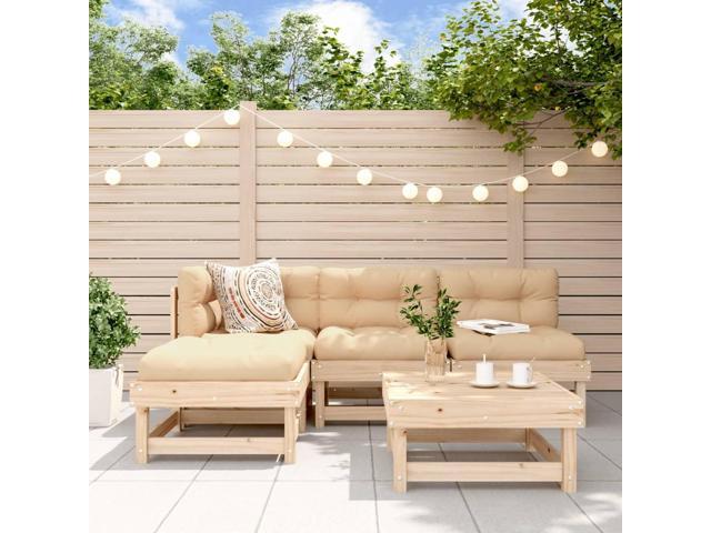 Click here for vidaXL Garden Lounge Set Pine Wood Solid pine wood prices