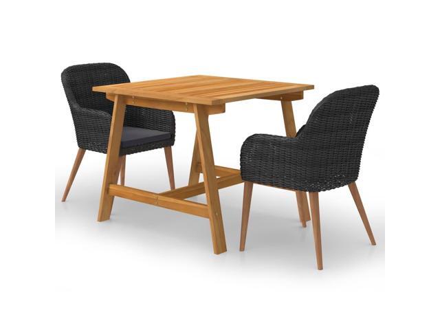 Click here for vidaXL Patio Dining Set 3 Piece Table and Chairs P... prices