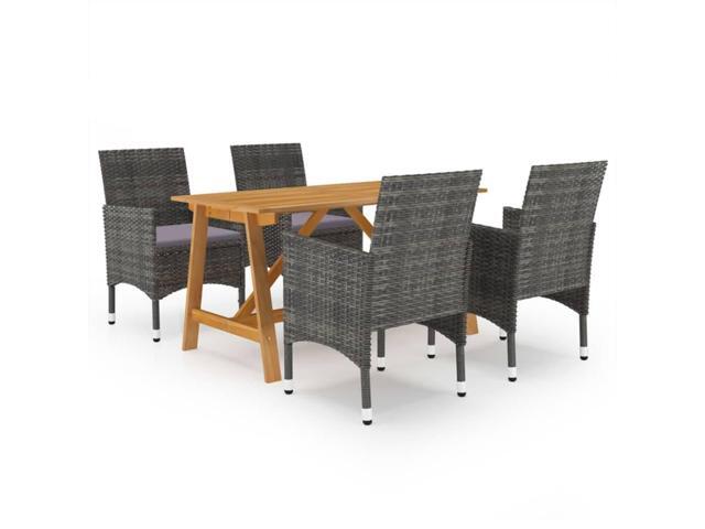 Click here for vidaXL Dining Set Grey  Dark Grey prices