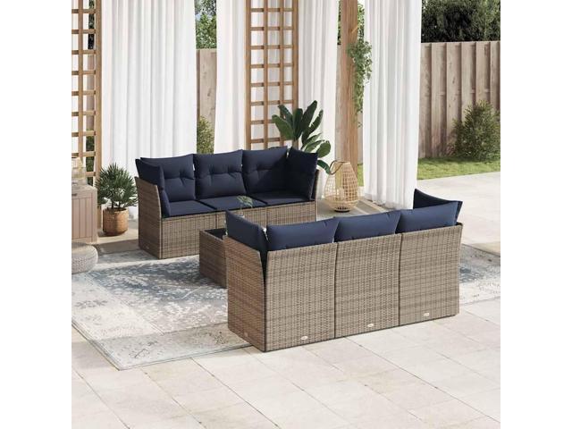 Click here for vidaXL Patio Sofa Set with Cushions Outdoor Furnit... prices