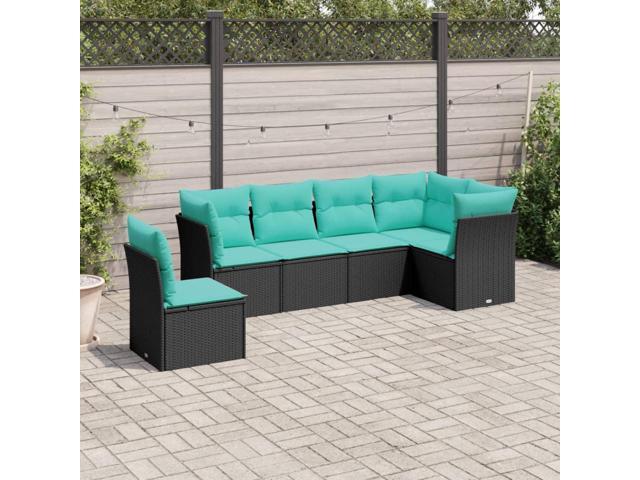 Click here for vidaXL Garden Sofa Set Black  Blue prices