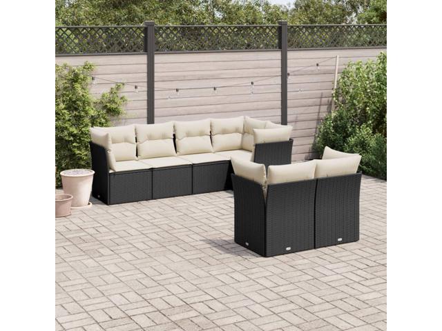 Click here for vidaXL Garden Sofa Set Black prices