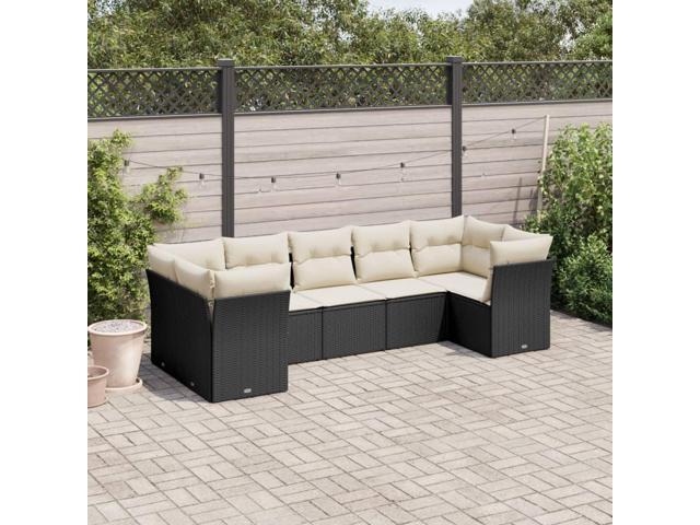 Click here for vidaXL Garden Sofa Set Black prices