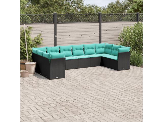 Click here for vidaXL Garden Sofa Set Black prices