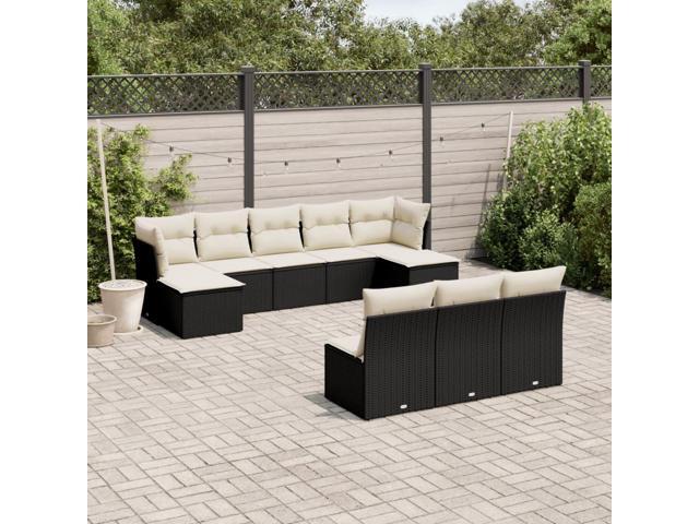 Click here for vidaXL Garden Sofa Set Black  Cream White prices