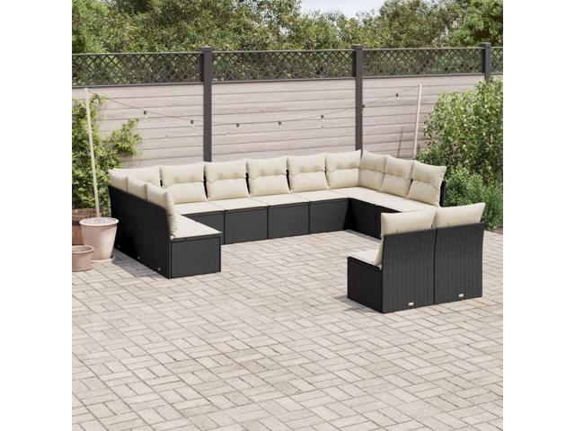 Click here for vidaXL Garden Sofa Set Black prices