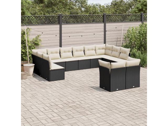 Click here for vidaXL Garden Sofa Set Black prices