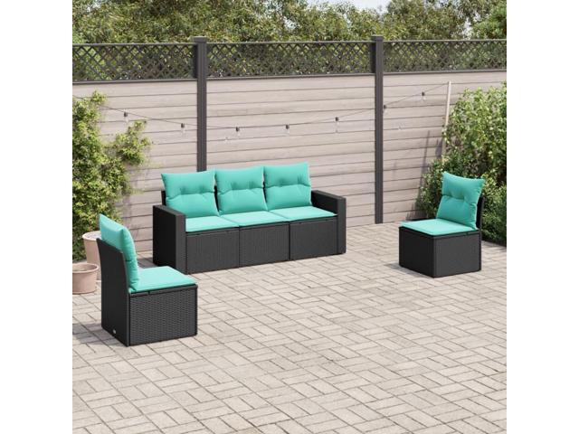 Click here for vidaXL Garden Sofa Set Black  Blue prices