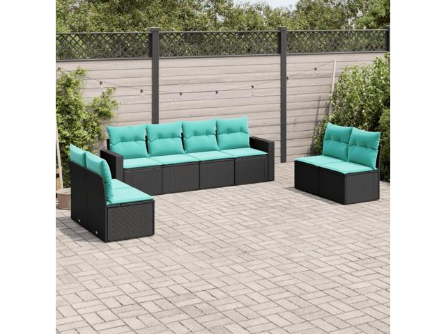 Click here for vidaXL Garden Sofa Set Black prices