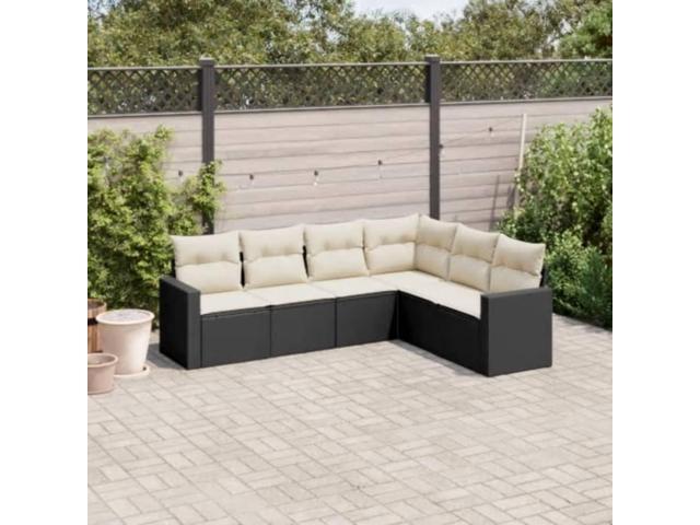 Click here for vidaXL Garden Sofa Set Black  Cream White prices