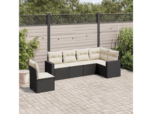Click here for vidaXL Garden Sofa Set Black  Cream White prices
