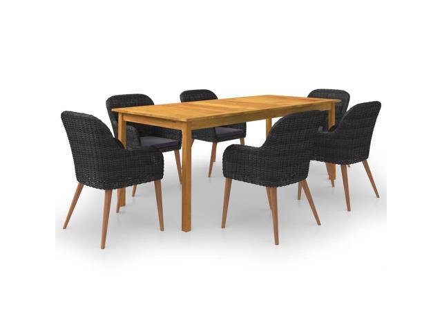 Click here for vidaXL Dining Set Black prices