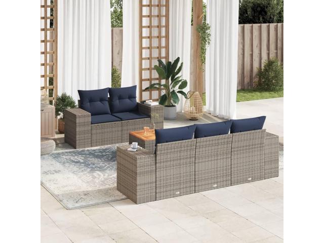 Click here for vidaXL Patio Sofa Set with Cushions Outdoor Furnit... prices