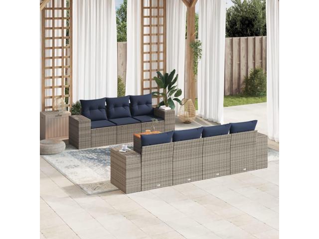 Click here for vidaXL Patio Sofa Set with Cushions Outdoor Furnit... prices