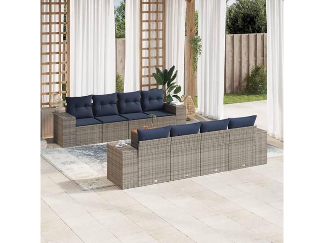 Click here for vidaXL Patio Sofa Set with Cushions Outdoor Furnit... prices