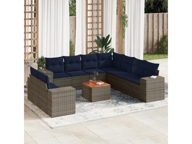 Click here for vidaXL Patio Sofa Set with Cushions Outdoor Furnit... prices