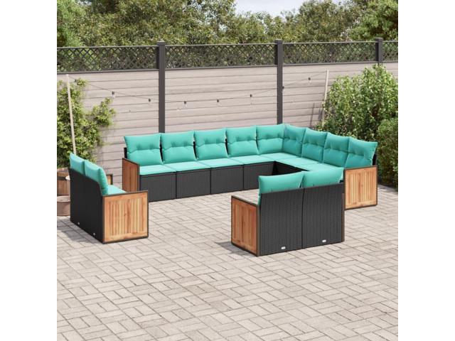 Click here for vidaXL Patio Sofa Set with Cushions Outdoor Furnit... prices