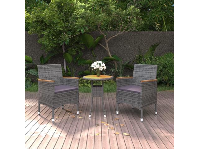 Click here for vidaXL Garden Dining Set Grey prices