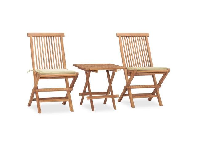 Click here for vidaXL Outdoor Dining Set Teak Compact Foldable Ou... prices