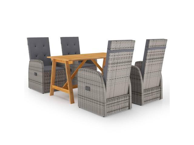 Click here for vidaXL Dining Set Grey  Dark Grey prices