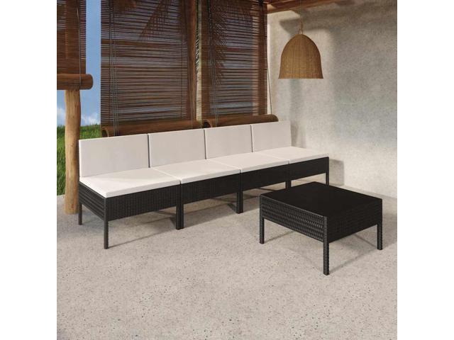 Click here for vidaXL Garden Lounge Set Black prices